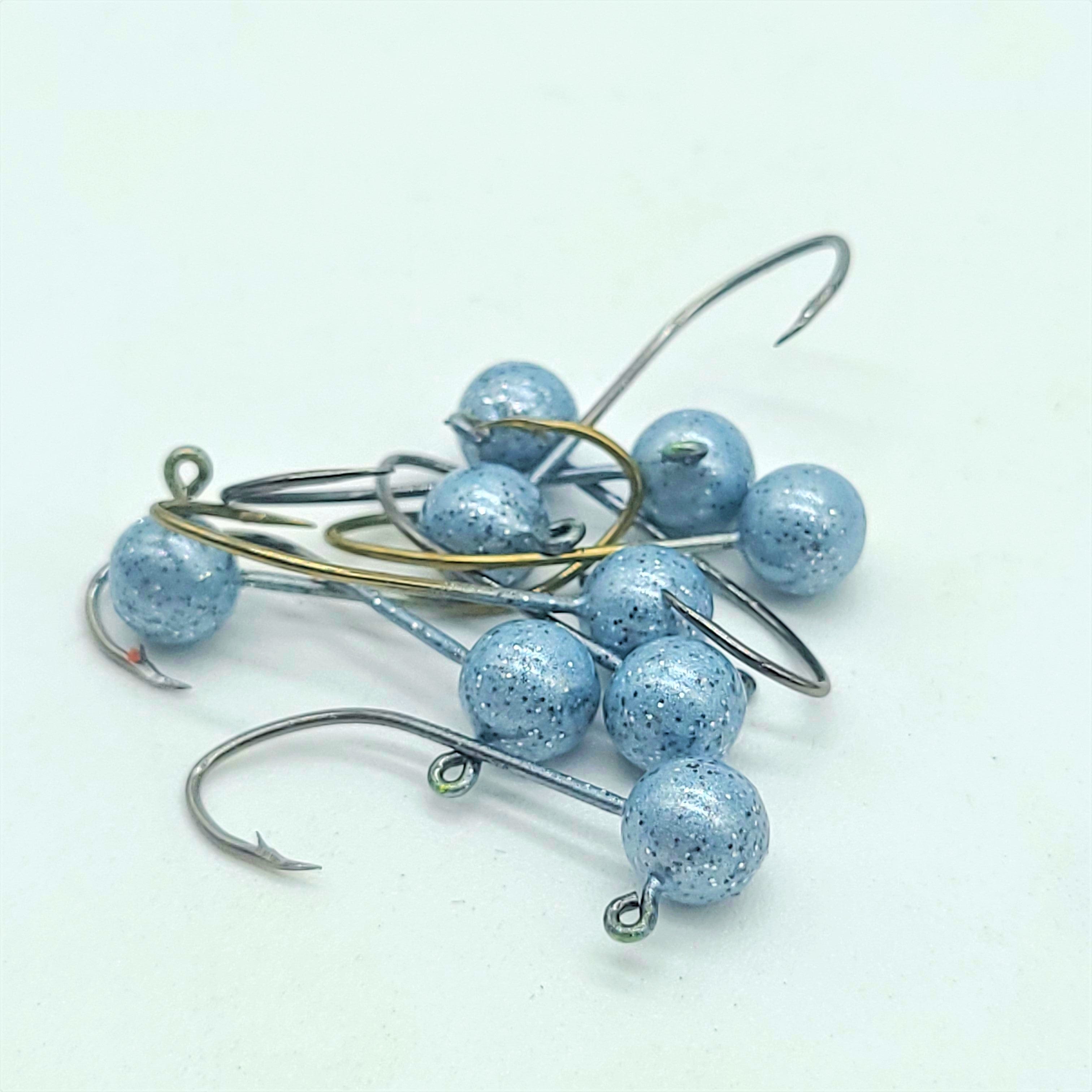 Round Jig Heads - 1/32- 1/16 - 1/8 - 12 Pack - No Collar – Ramble ...